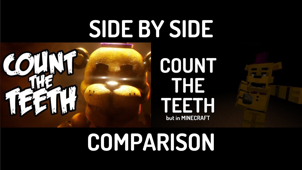 Count the Teeth: Minecraft Edition Side-by-Side Comparison - YouTube