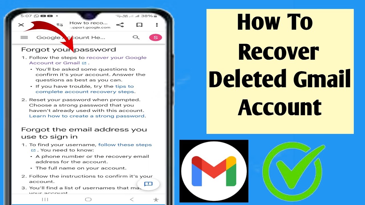 How To Recover Deleted Gmail Account (2025) - YouTube