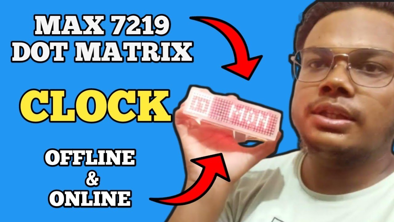 MAX7219 clock ESP MATRIX app setup | Dot matrix clock setup | Diy smart ...