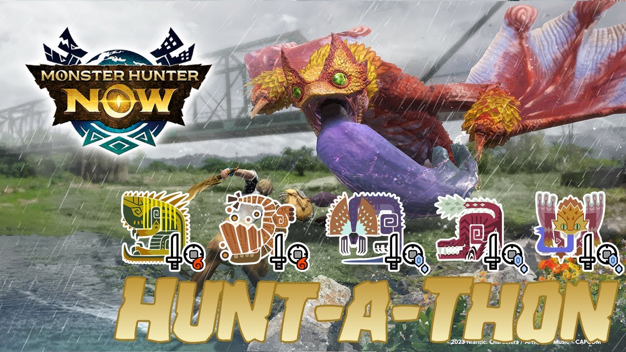 [Monster Hunter Now] 5 Star Coral Pukei-Pukei Solo Hunt Hunt-A-Thon SnS ...