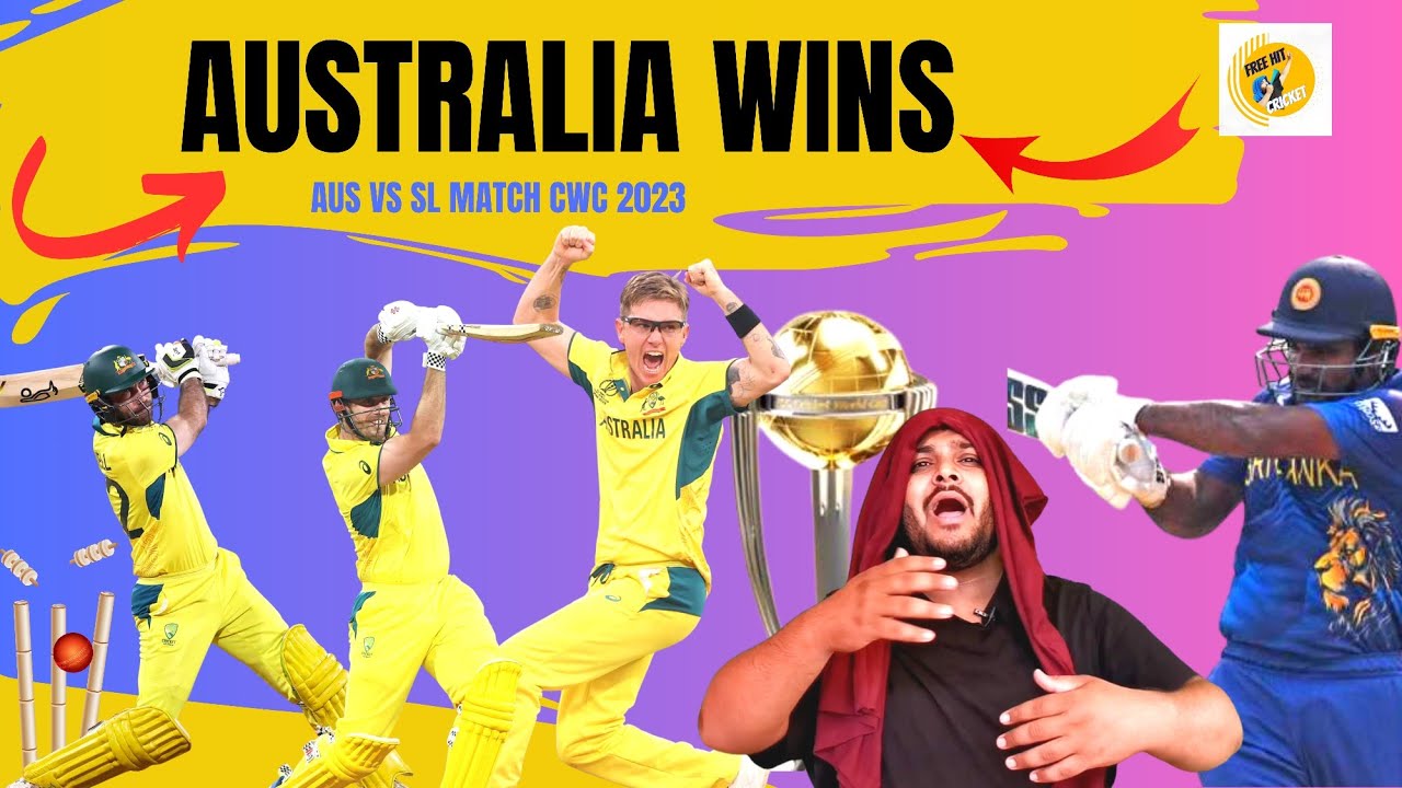 CWC 2023: Australia first victory! | adam zampa 4 wickets | Bat ball ...