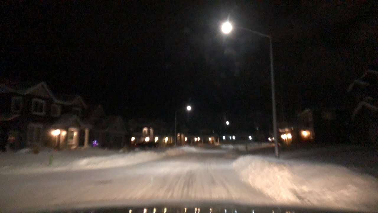 Windy Morning Drive - Anchorage Alaska - New Years Eve - YouTube