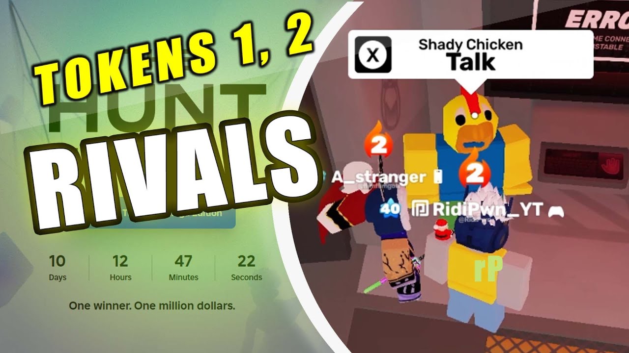 The Hunt Mega Edition Rivals Tokens 1 and 2 | Roblox - YouTube