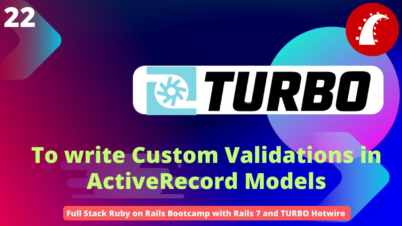 Writing Custom Validations In Activerecord Models Youtube