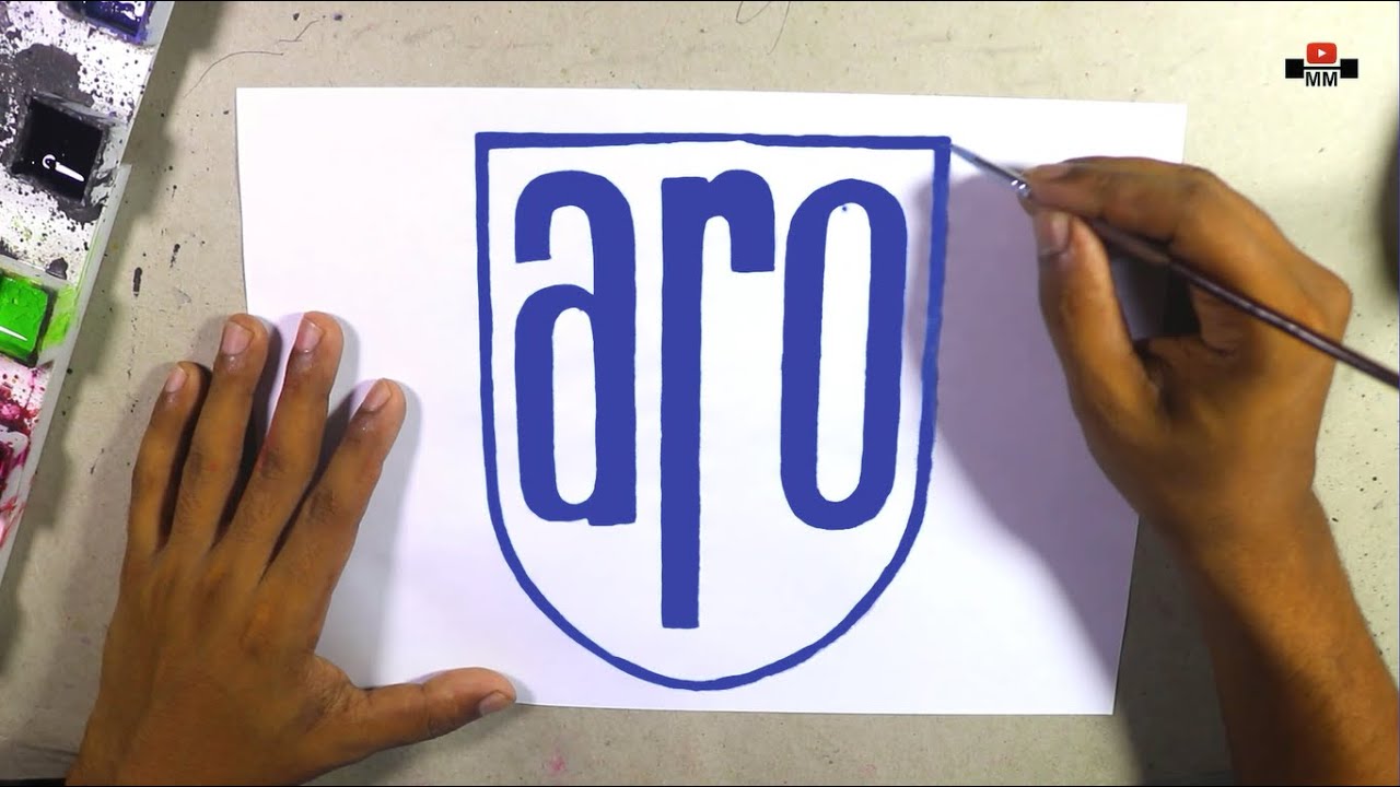 How to draw the ARO logo - YouTube