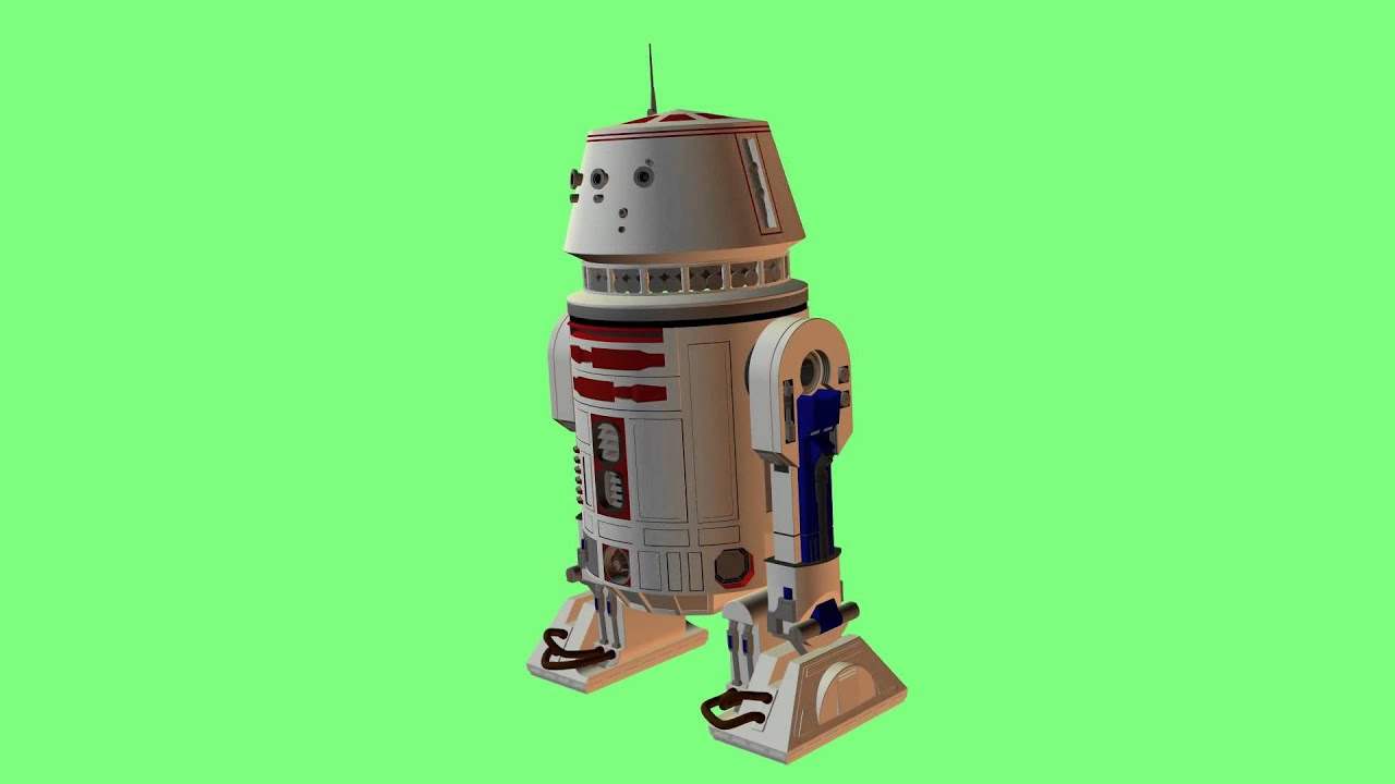 green screen r5 unit droid s01r03 1080p - YouTube
