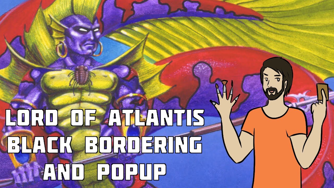 MTG Altered Art - Lord of Atlantis - Black Bordering - YouTube