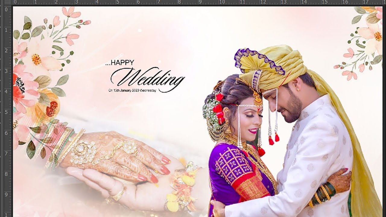 wedding album cover page design / 12x18 album design / cover page ...