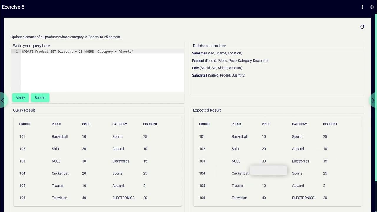 DML Statement Part-1 and 2 Excerise | Database Management System Part 1 ...