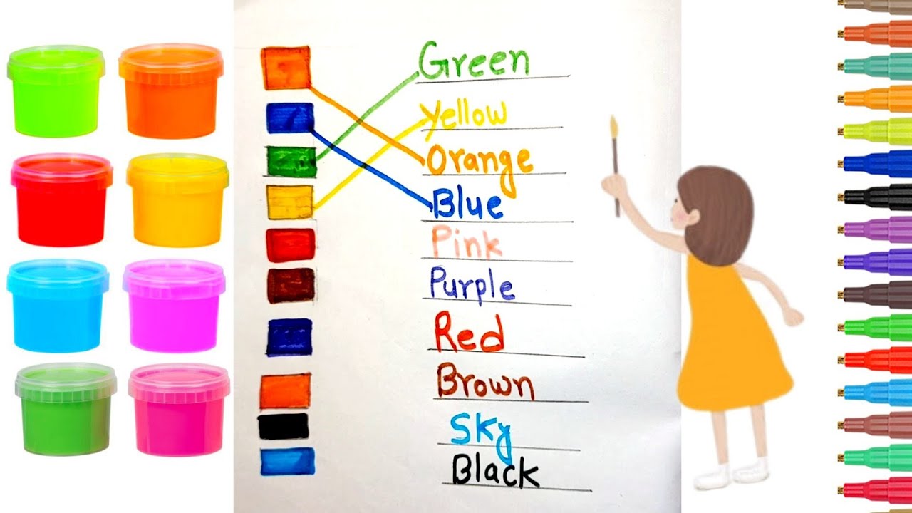 Match The Color With Color Name Spelling Colors Name Learn match-the-color-with-color-name-spelling-colors-name-learn