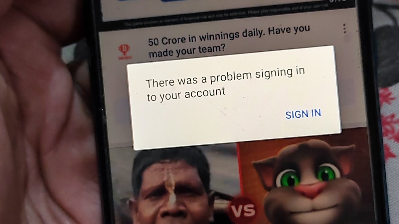 There was a problem signing in to your account on youtube | How to fix ...