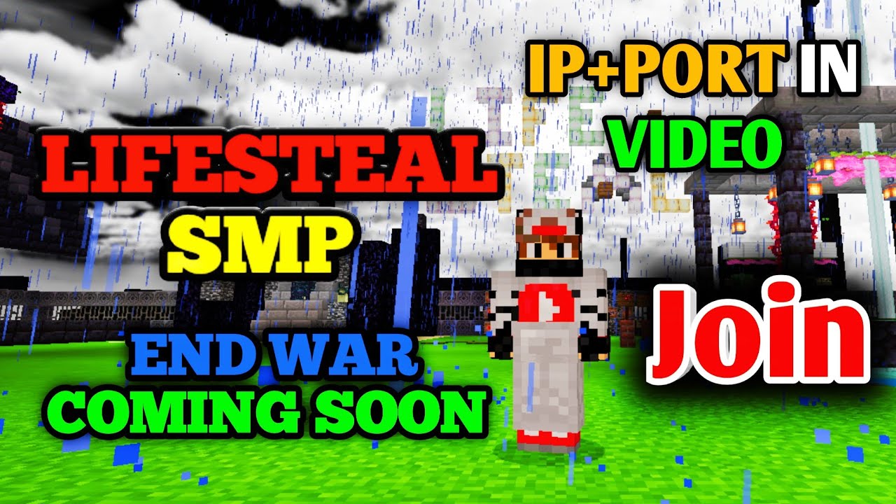🔥OP LIFESTEAL SMP IP+PORT IN VIDEO 🤩 - YouTube