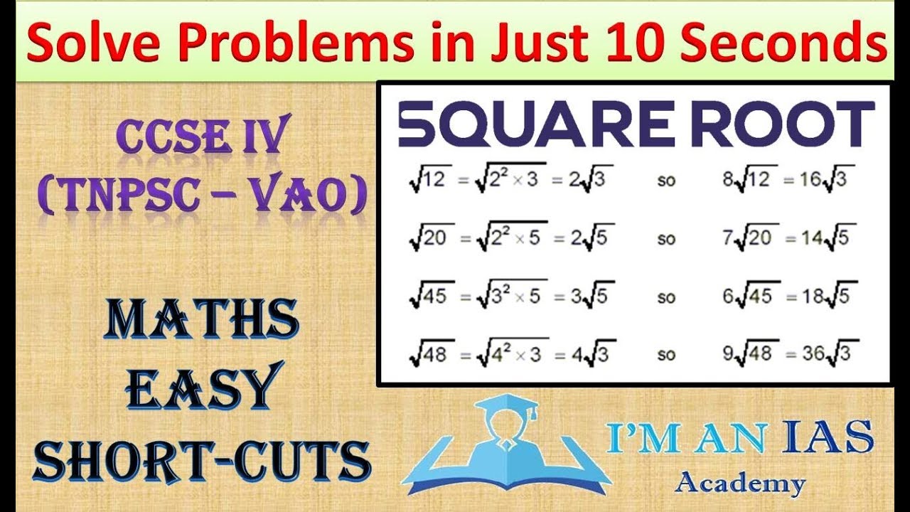 TNPSC Maths Square Root Shortcuts 2018 Tamil YouTube tnpsc-maths-square-root-shortcuts-2018-tamil-youtube