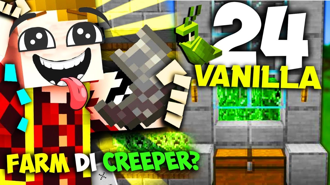 SERIE VANILLA - ALLA RICERCA DELLA GIUNGLA + FARM DI CREEPER !! #24 ...