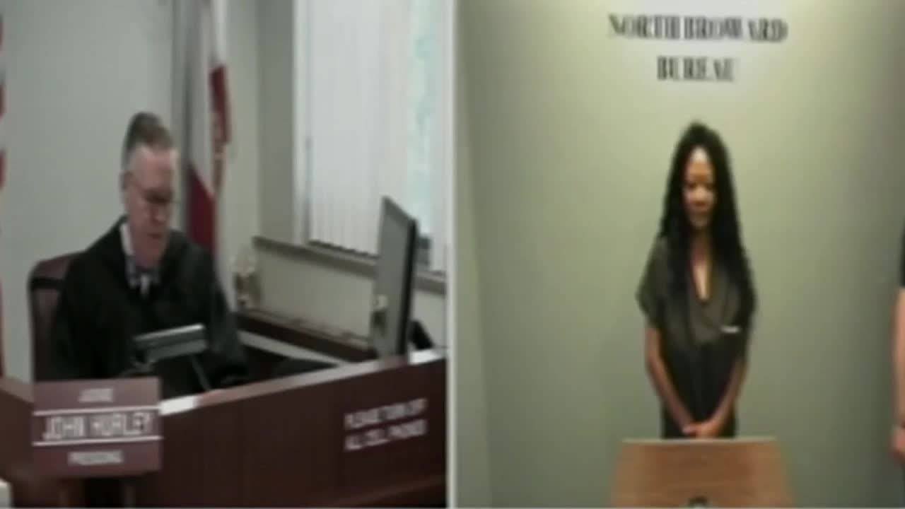 Lynette Taylor appears in court after domestic violence arrest - YouTube