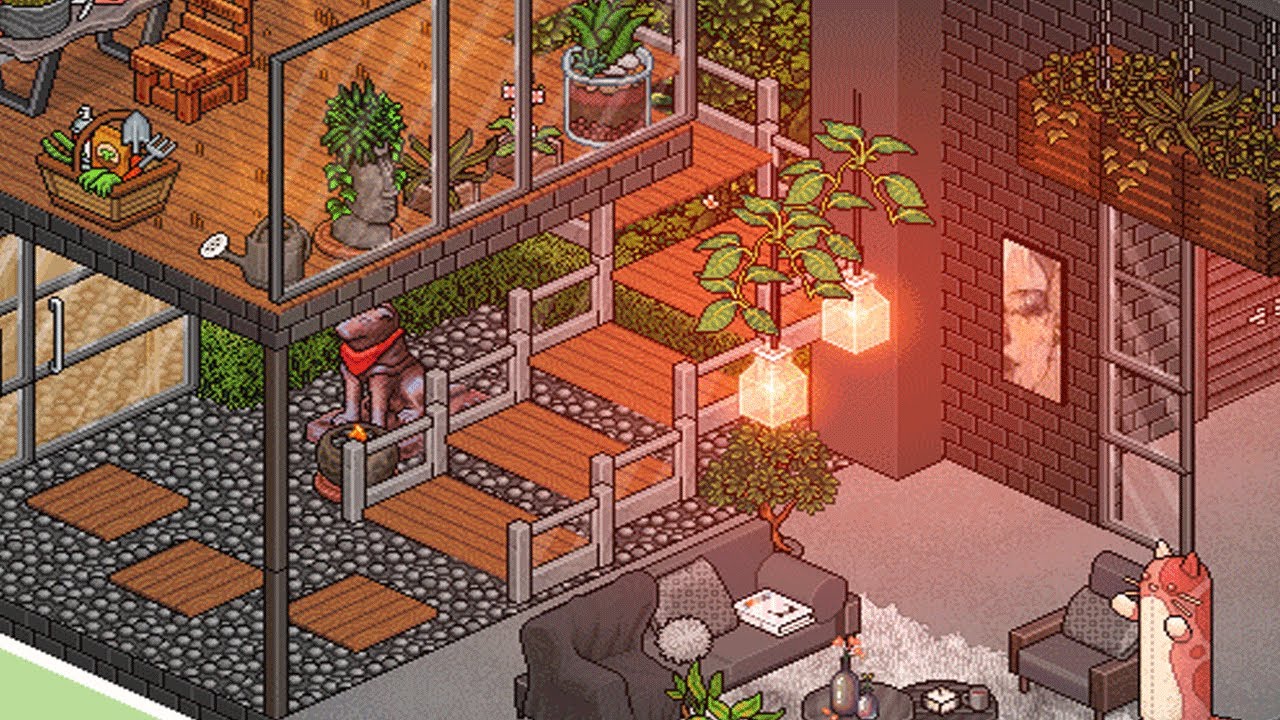 Botanical House🌱🍃||HABBO Speed Build Interior🛠 - YouTube