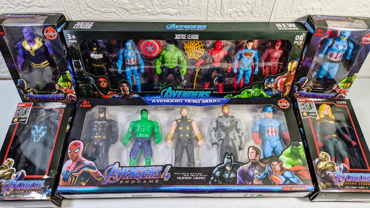 AVENGERS TOYS #86/Action Figures/Unboxing/Cheap Price/Ironman,Hulk,Thor ...