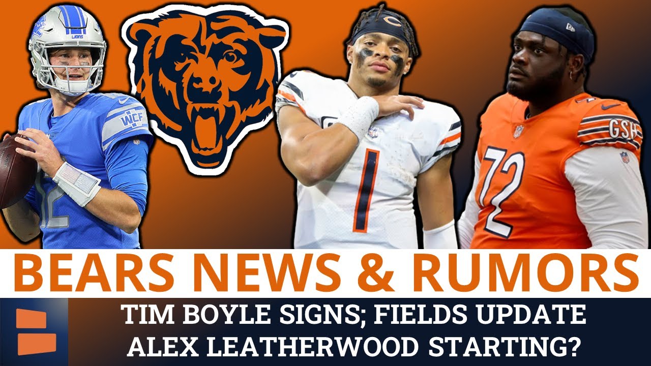 Chicago Bears SIGN QB Tim Boyle | Bears Injury News On Justin Fields ...