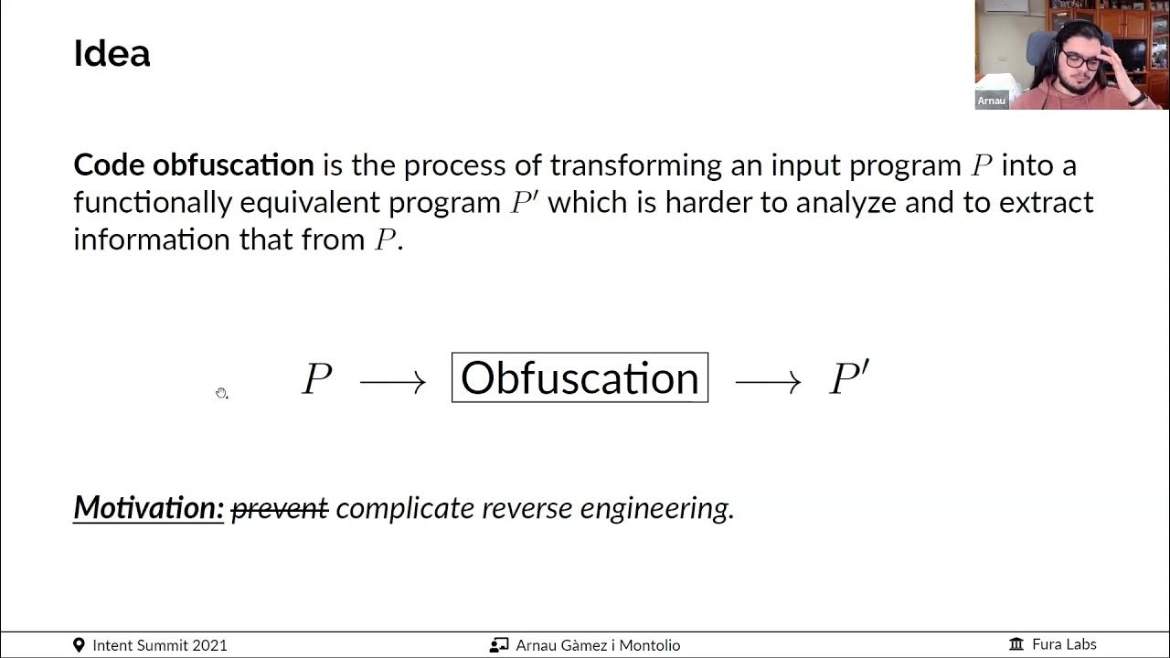 Workshop: Code Obfuscation through Mixed Boolean-Arithmetic Expressions - YouTube