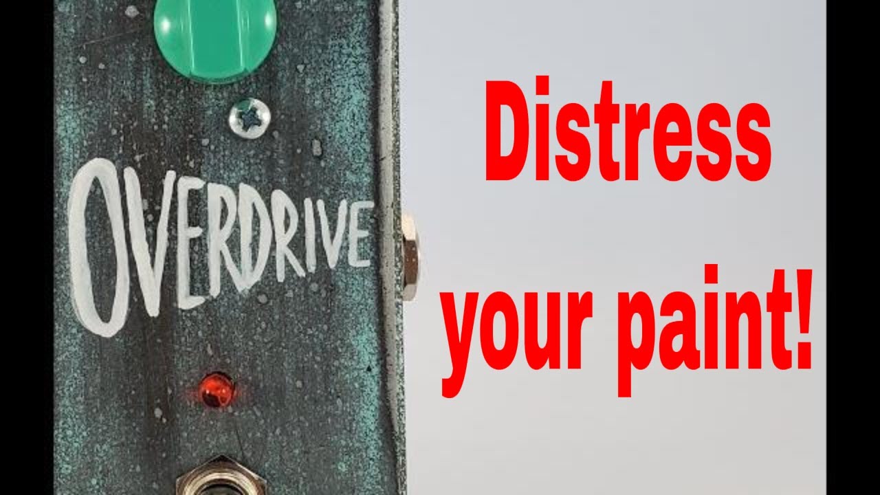 Distress paint on your DIY effect pedal. Distressing metal Tutorial ...