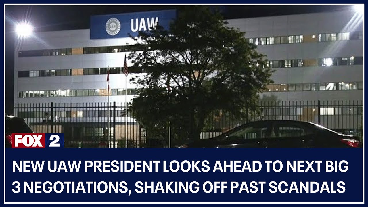 New UAW president looks ahead to next Big 3 negotiations, shaking off ...
