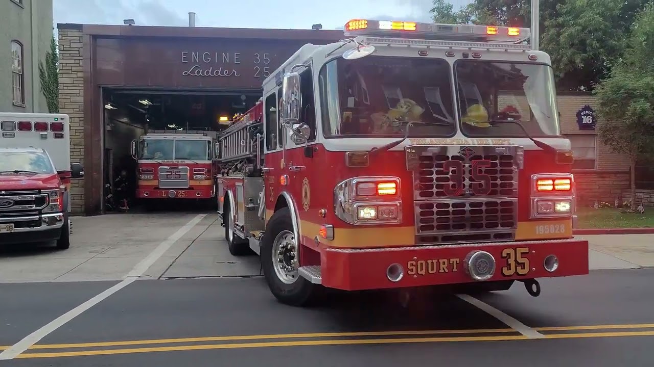 Philadelphia Fire Department Squrt 35 Responding - YouTube