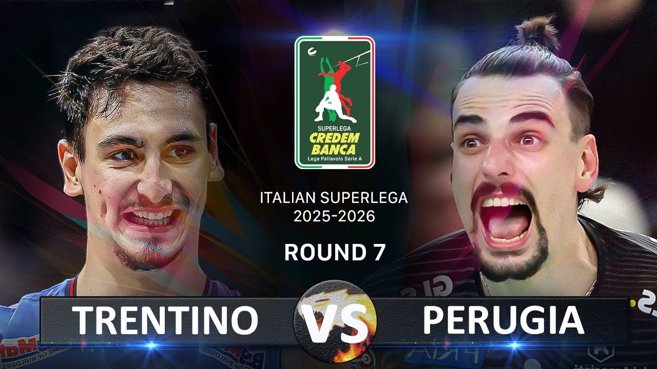 Trentino vs Perugia | Italian Volleyball SuperLega 2025/2026 - YouTube