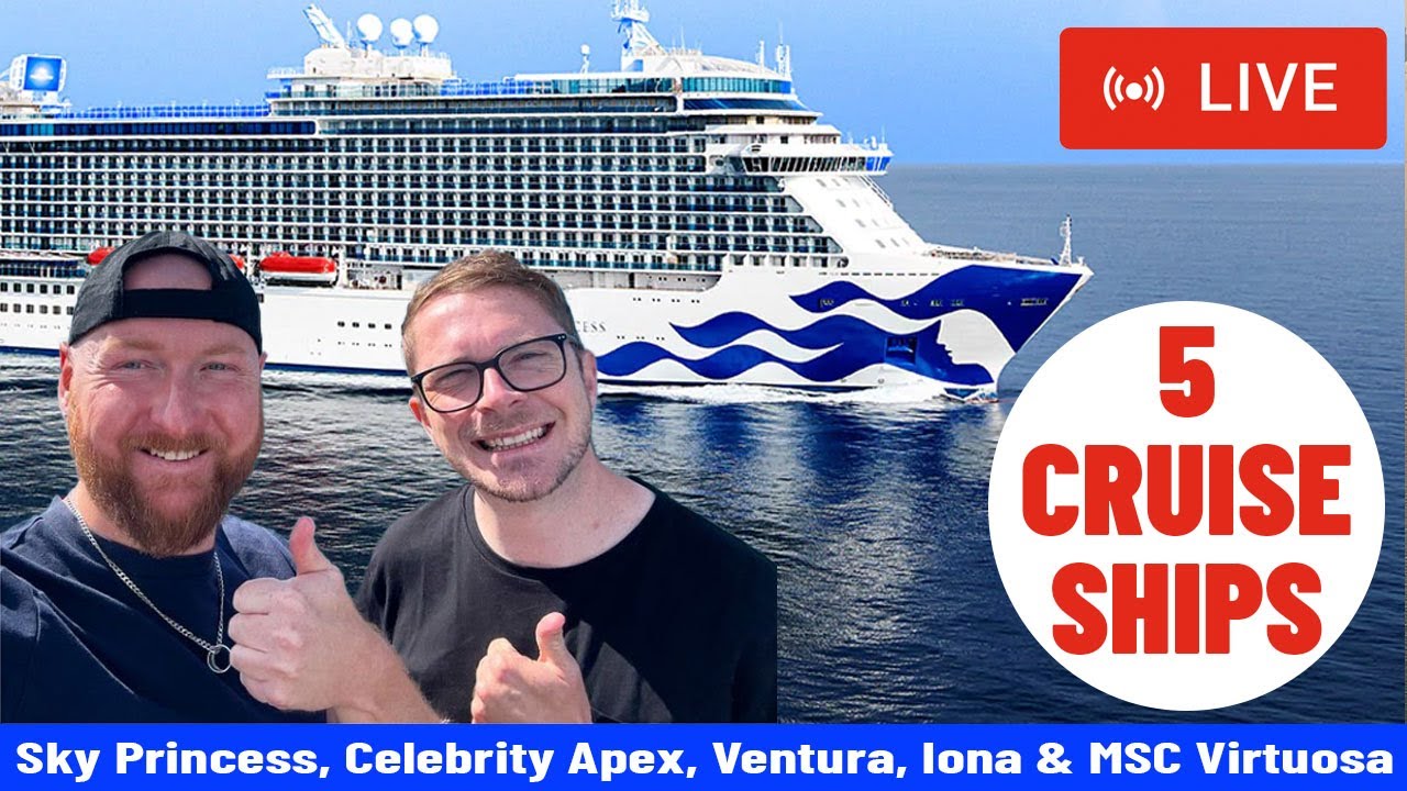 SHIPS TV - Special Guest Cruise Monkeys and 5 Crusie Ships Departing ...