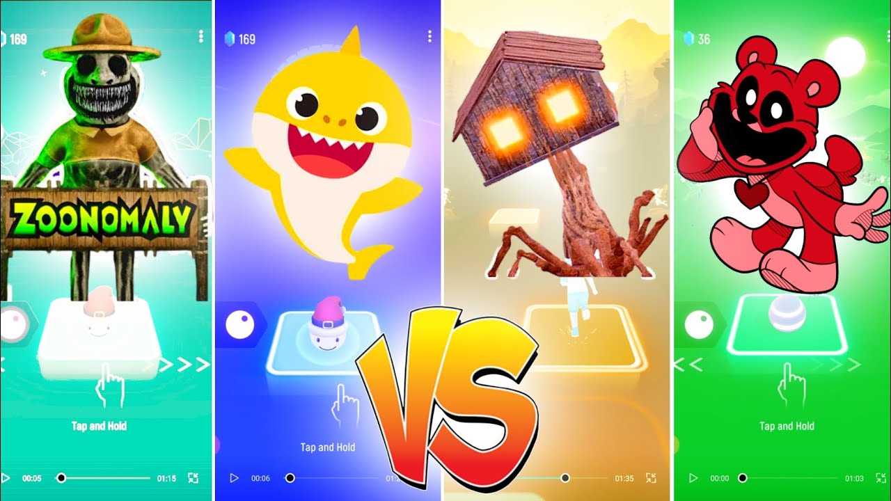zoonomaly 🆚 baby shark 🆚 spider house 🆚 poppy playtime 3 - YouTube