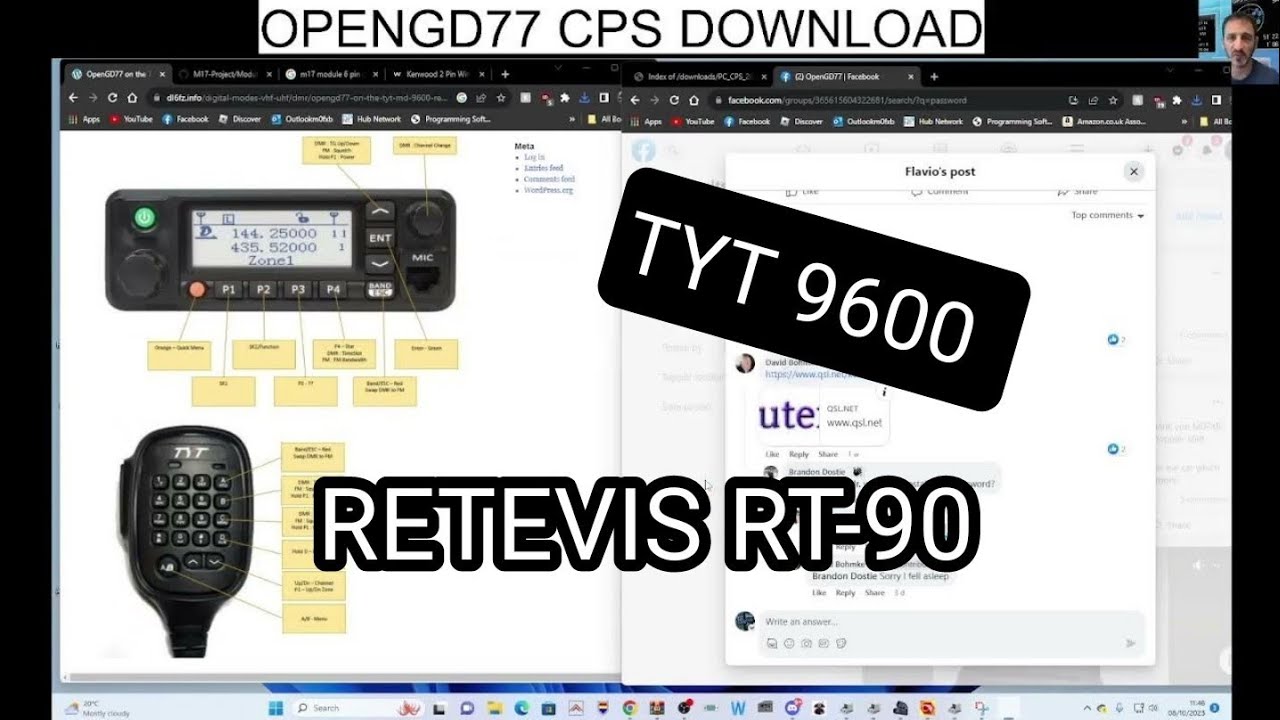 RETEVIS RT-90 & TYT 9600 DMR VHF UHF 50 WATTS - YouTube