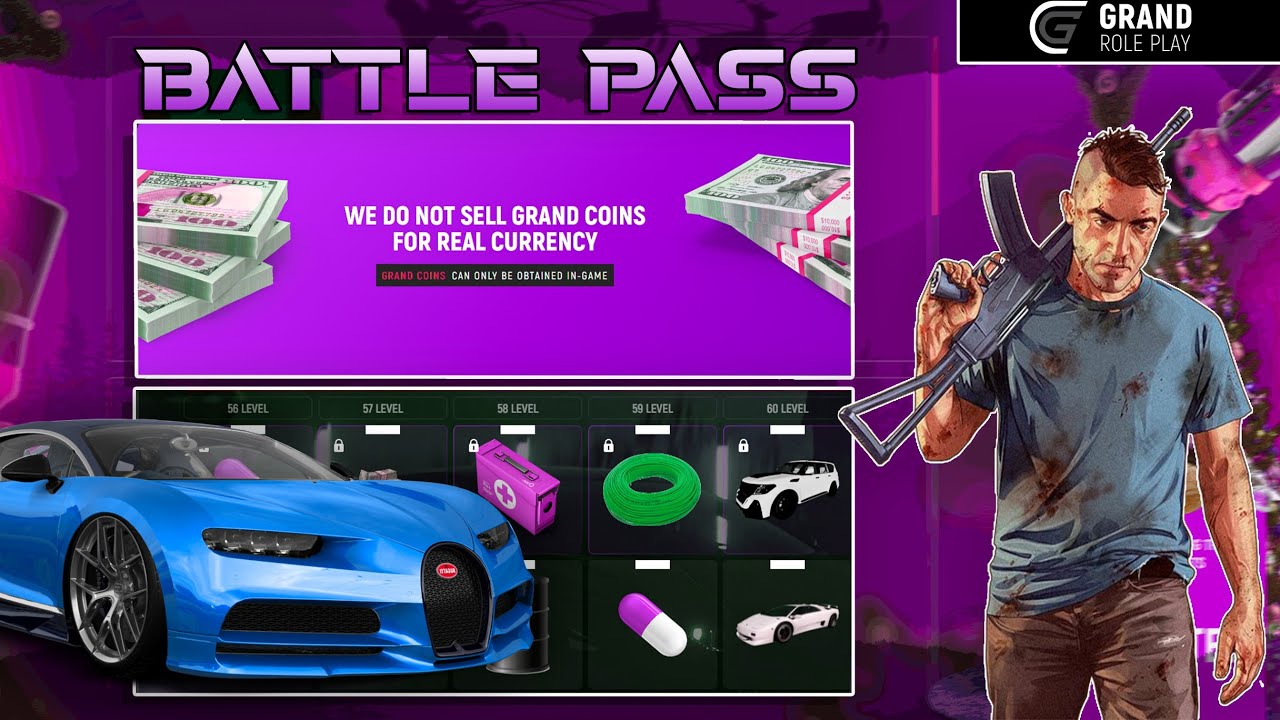 Battle Pass and shop update in Grand RP!! - YouTube