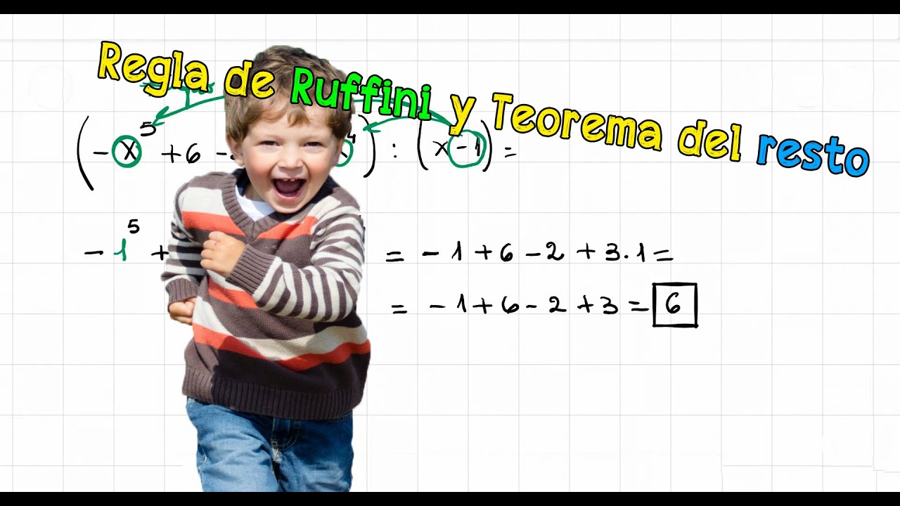 Polinomios Parte 7 Regla De Ruffini Y Teorema Del Resto Youtube