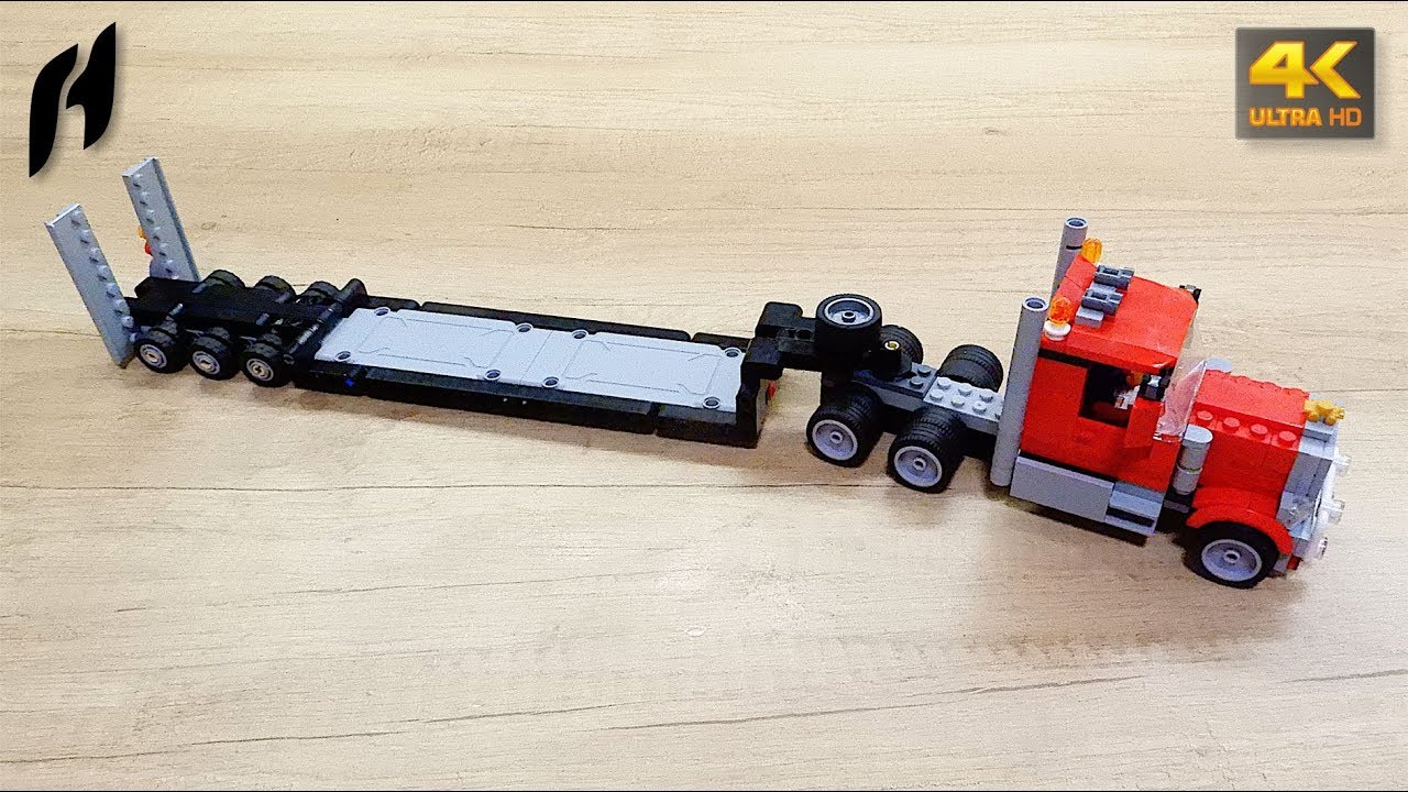 Lego Truck And Flatbed Trailer