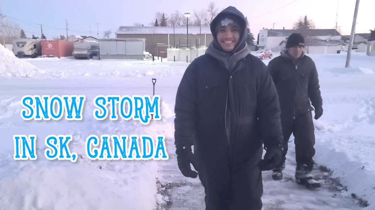 SNOW STORM IN SASKATCHEWAN, CANADA|| - YouTube