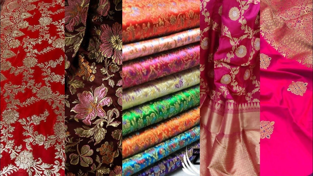 Jamawar Banarasi Brocade fabric and Dresses Designing Detailing 👍most ...