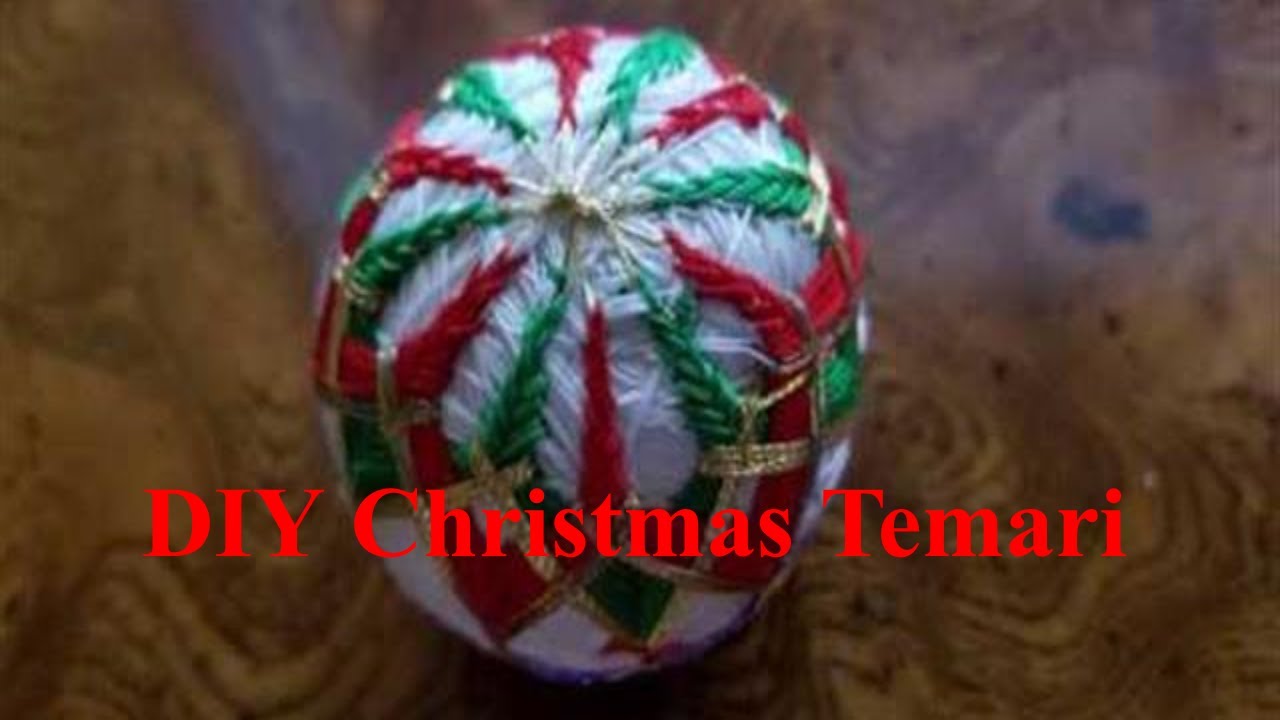 Japanese Temari Ball | DIY Temari Embroidery | Decorative Christmas ...