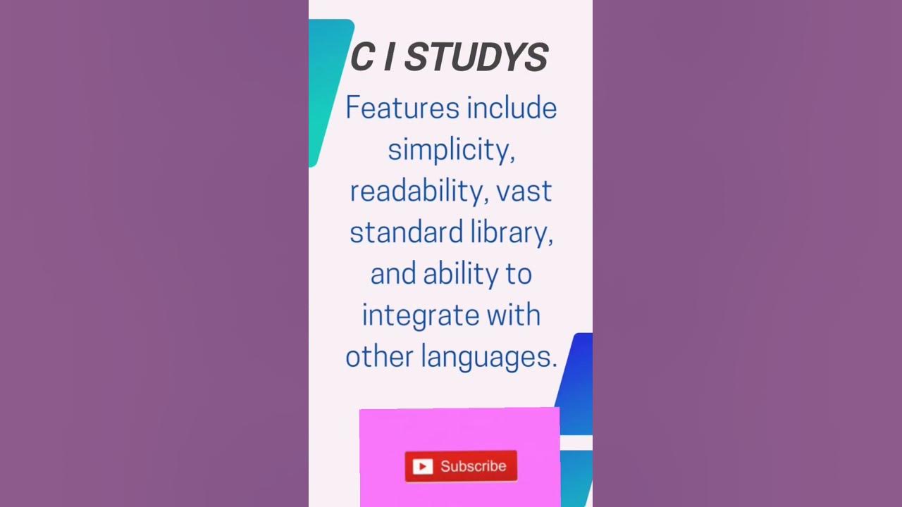 Features Of Python Python Python3 Pythonforbeginners Pythonprogramming Features Education
