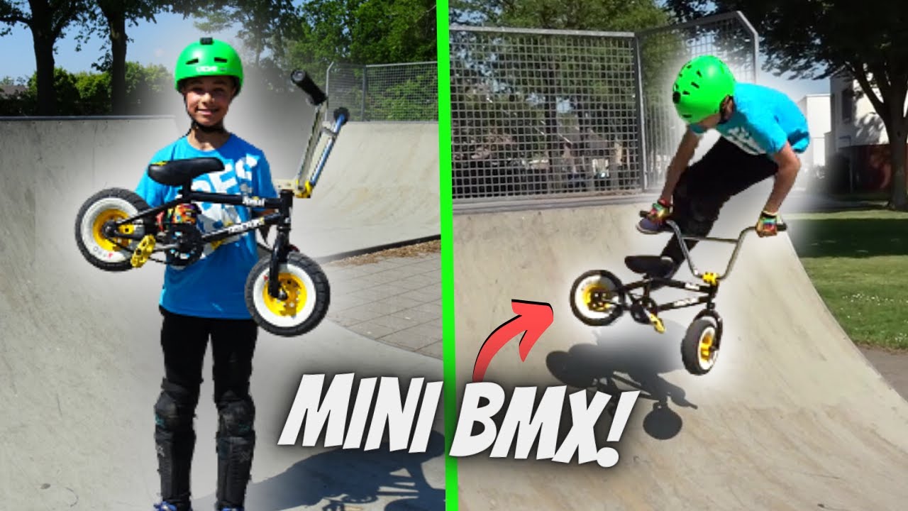 MINI BMX TRICKS AT THE SKATEPARK! *TAILWHIP AIR* - YouTube