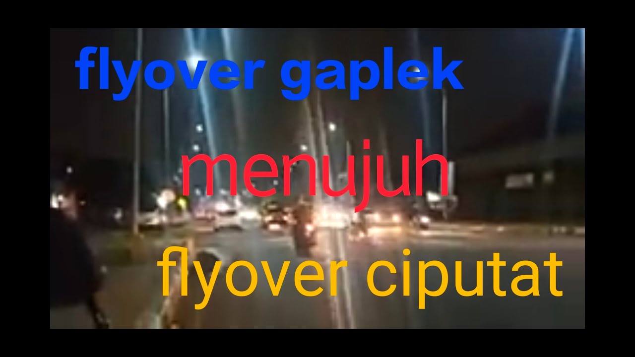 blusukan flyover gaplek menembus flyover ciputat - YouTube