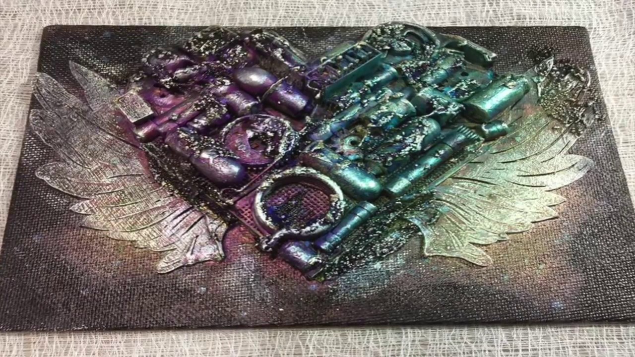 Tutorial Tuesday- Mixed Media Heart - YouTube