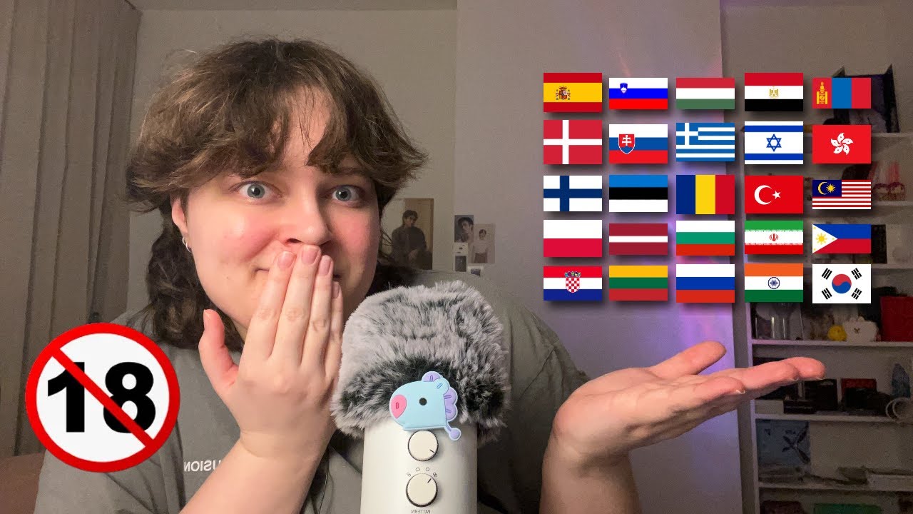 ASMR SWEAR WORDS in 25 MORE LANGUAGES - YouTube
