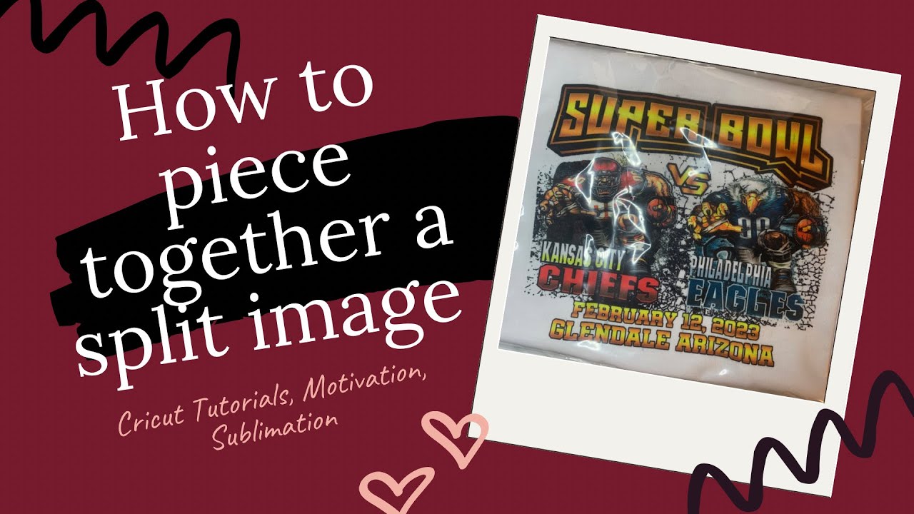 Sublimation Tutorial: How to piece together a split image - YouTube