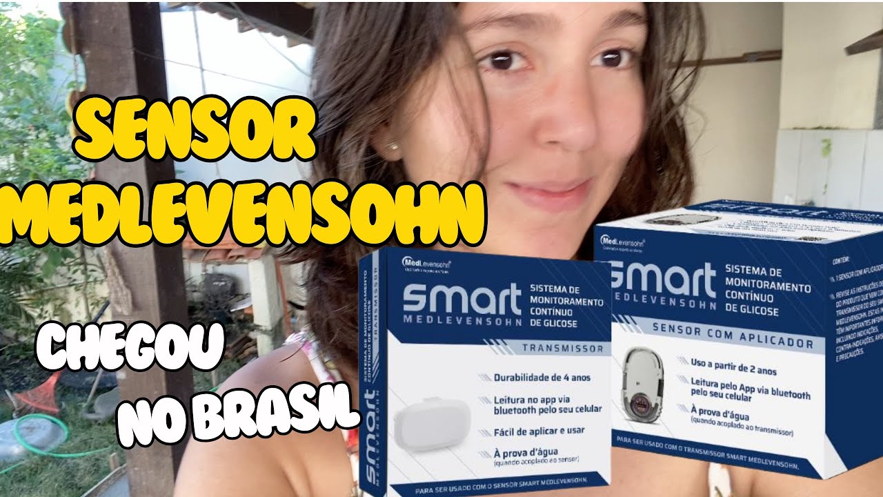 CHEGOU NO BRASIL: Novo sensor de glicose Smart Medlevensohn - YouTube