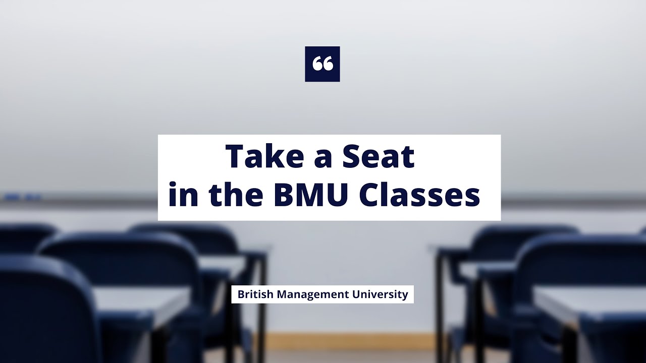 Take a Seat in the BMU Classes - YouTube