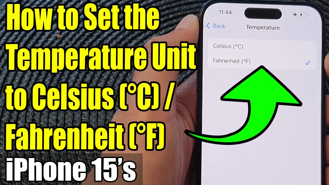 iPhone 15/15 Pro Max: How to Set the Temperature Unit to Celsius (°C ...