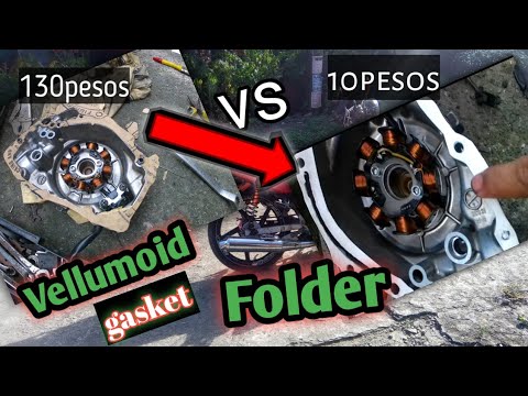 Vellumoid gasket vs Folder gasket 2022 #vellumoid #motoridezone - YouTube