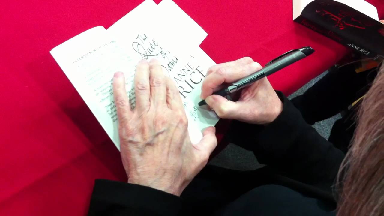 Anne Rice book signing in Foyles London 02 - YouTube