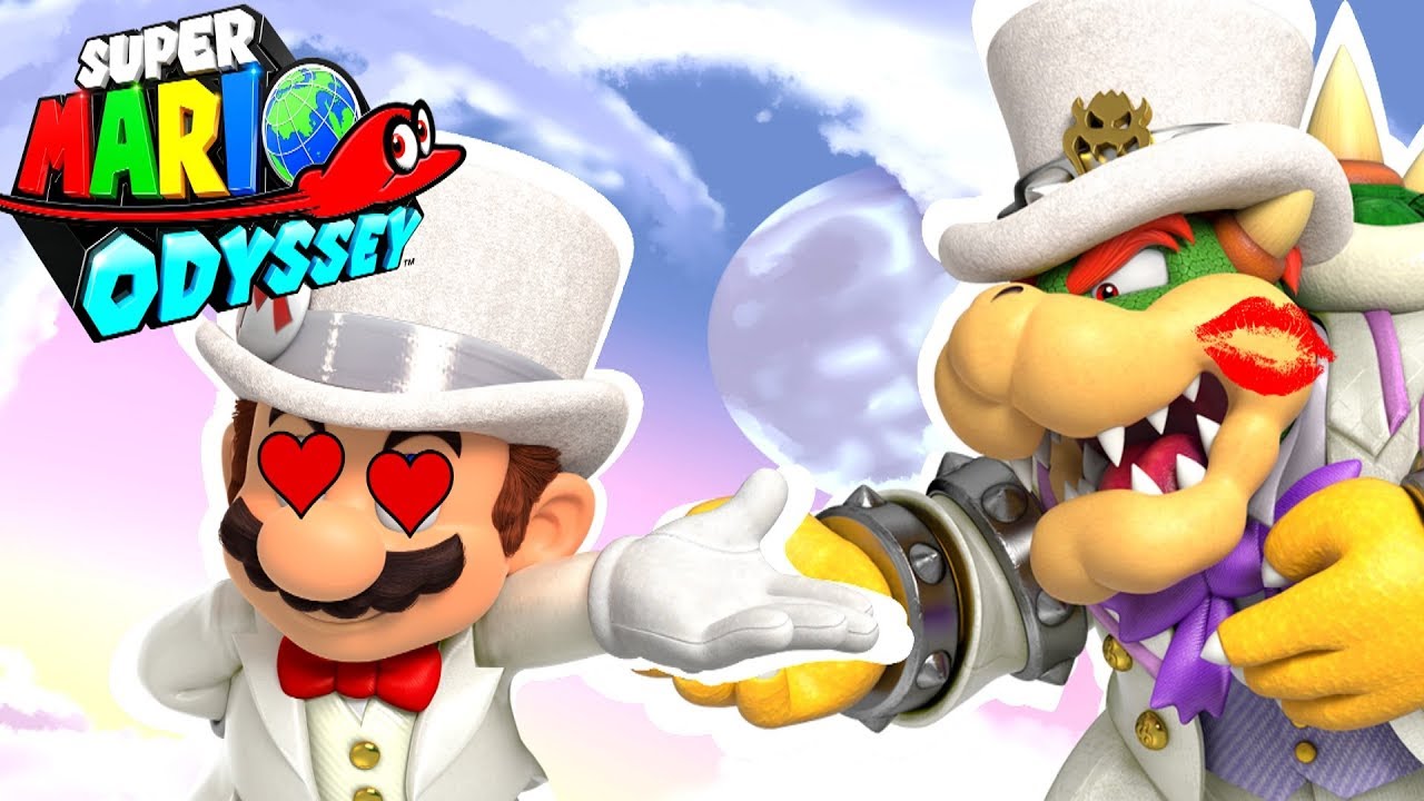 Super Mario Odyssey | Mario And Bowser Are IN LOVE *THEY KISS ...