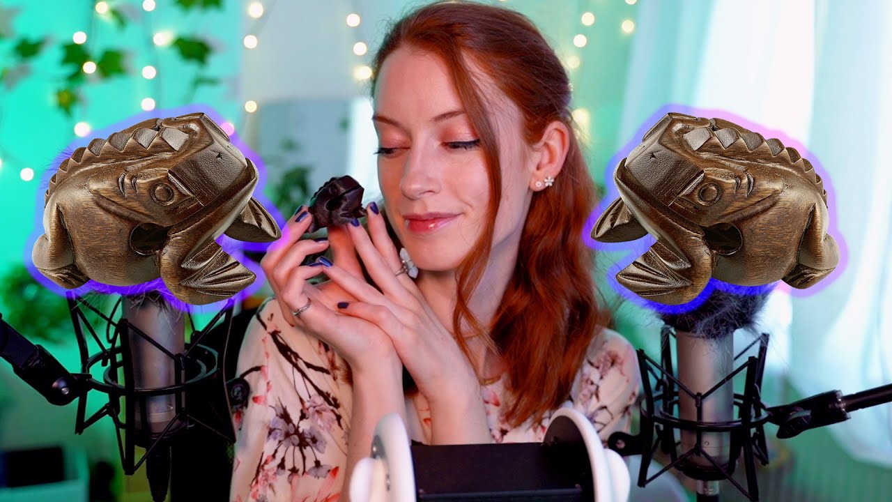 ASMR Tingle Toad (Wooden Frog) 🐸 With Whispers - YouTube