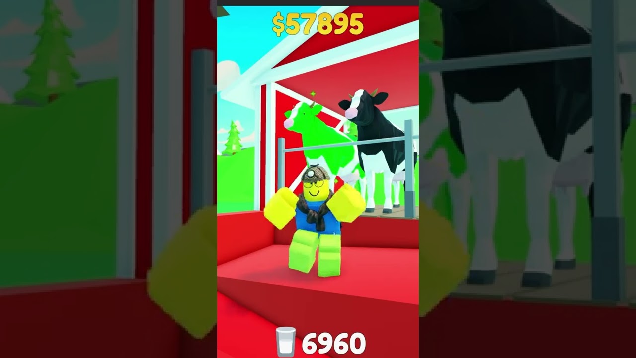 Road to Emerald Cow 🐮 Milk Tycoon 🎉 NEW OBBY! - Roblox #short - YouTube